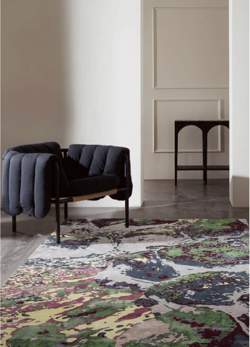 Ebon Leaf Rug – Rugzara